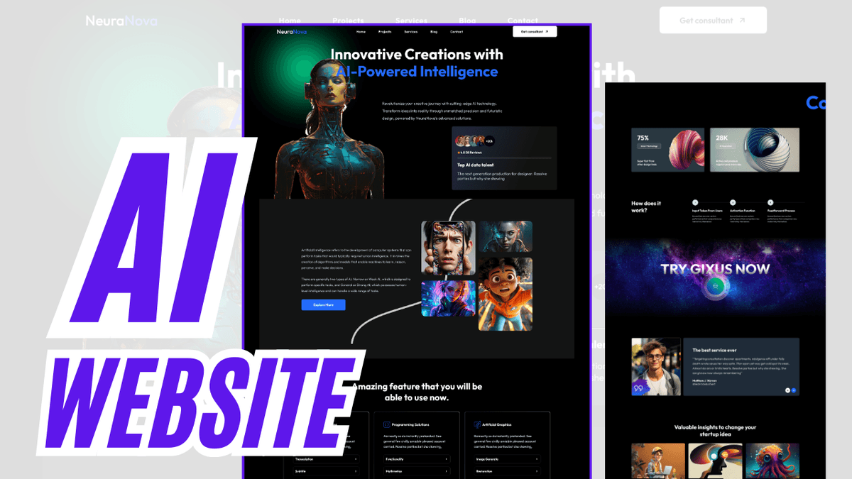 Responsive Ai Website Design Template Html Css And Javascript 💻🚀 — K2infocom Buymeacoffee