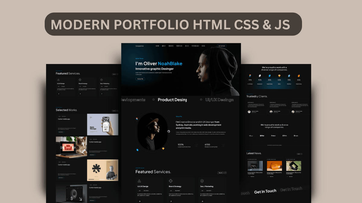 Responsive Personal Portfolio Website Project Html Css And Javascript π π β K2infocom