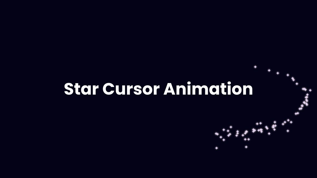 Star Cursor Animation using CSS, and JavaScript — Rhealyn Panganiban - Buymeacoffee