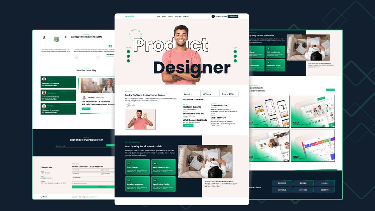 Portfolio Template In Html Css Source Code And Resources 💻 8773