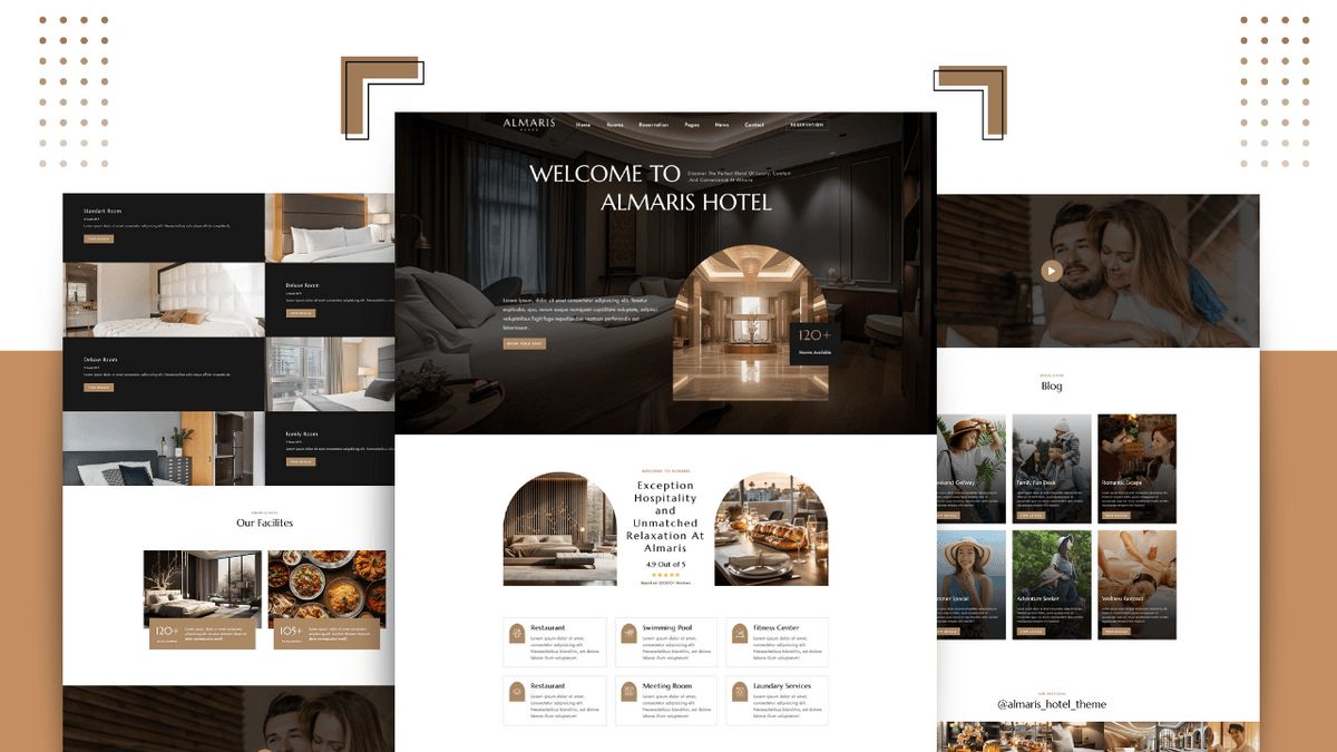 Modern Hotel Website Template - Responsive HTML/CSS/JavaScript Design — K2infocom - Buymeacoffee