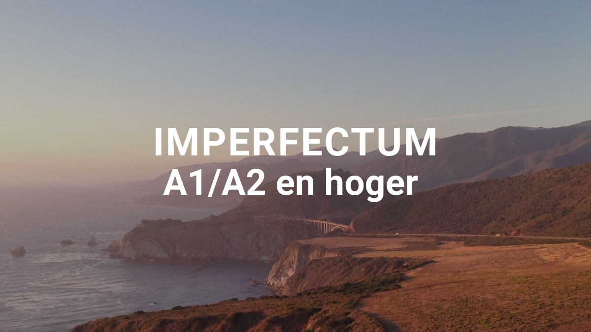 opgave12. Imperfectum (A1/A2) — Spraakwater - Buymeacoffee