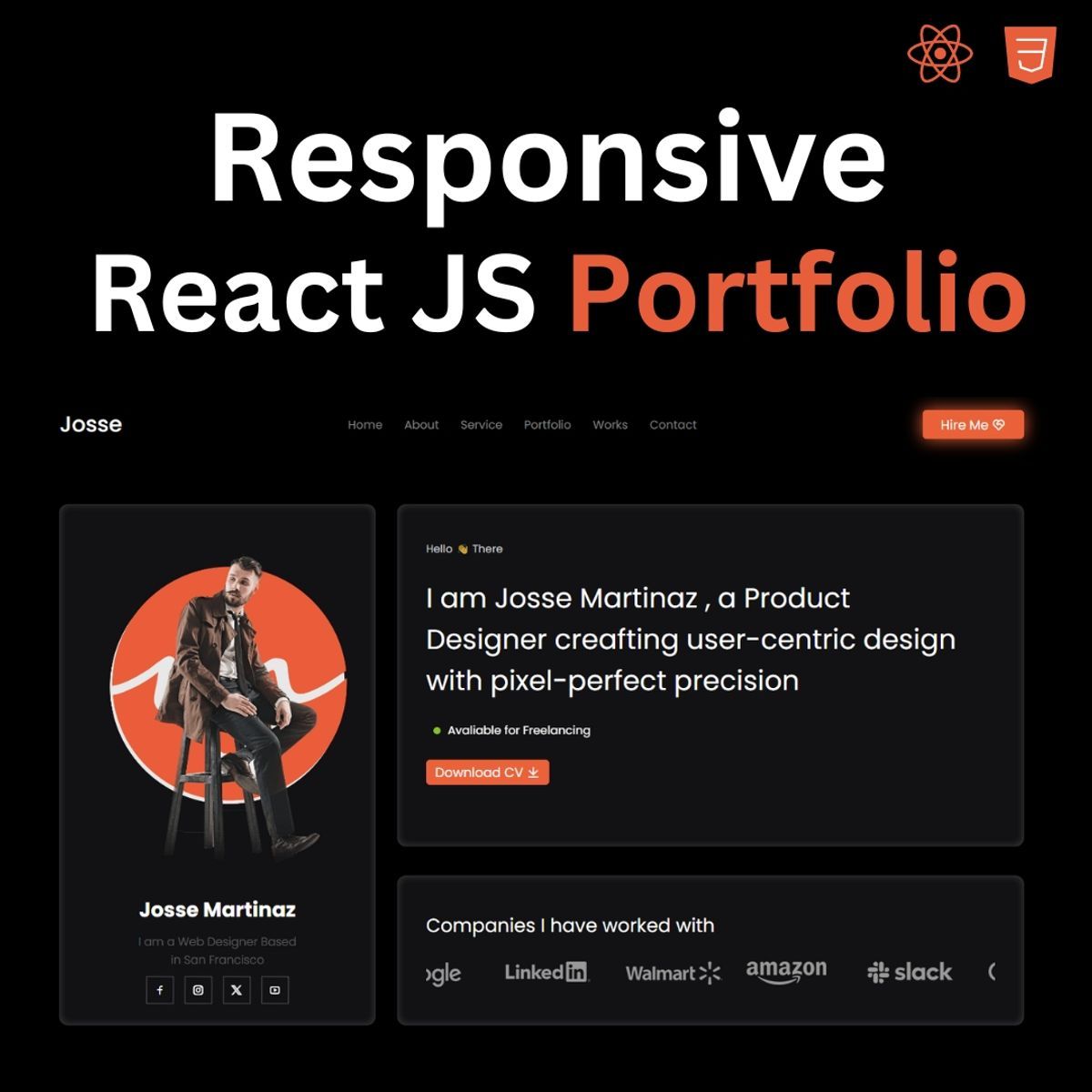 🎉🔥React Portfolio Website Template & dash; Showcase Your Work in Style ...