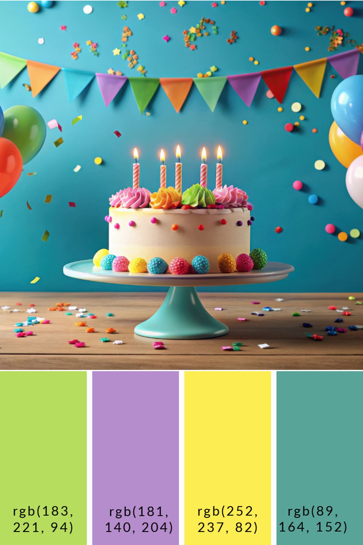 Party Cake Color Palette — Andrea Peterson - Buymeacoffee