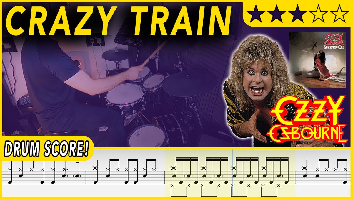Crazy Train - Ozzy Osbourne | Video, PDF & GP now available! — Drumscribe - Buymeacoffee
