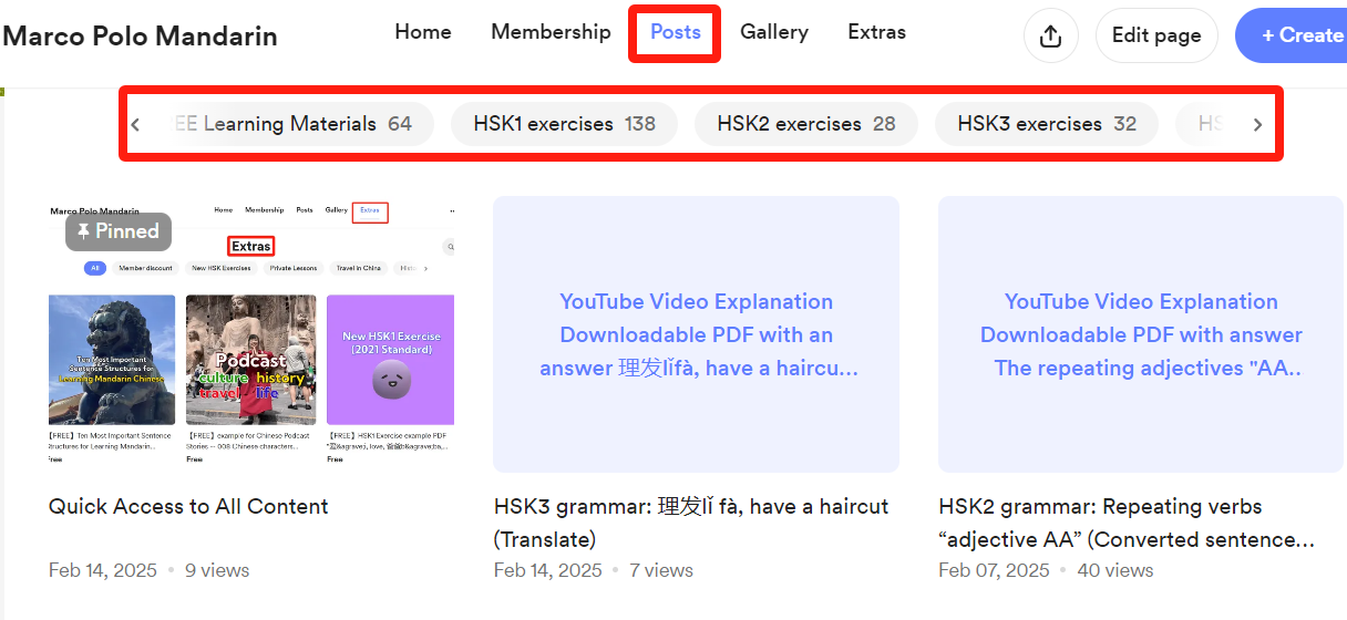 Quick Access to All Content — Marco Polo Mandarin - Buymeacoffee