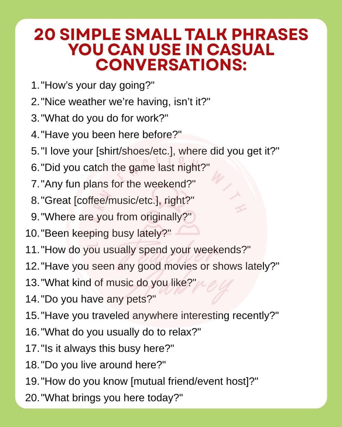 Small Talk: The Secret Weapon of English Conversation — Teacher Mark ...