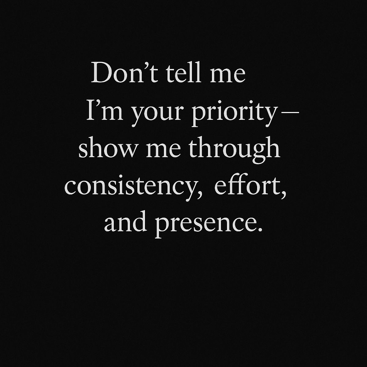 Don’t Just Say I’m a Priority — Show Me — Kim 🌙 - Buymeacoffee