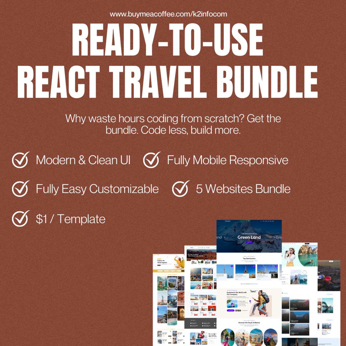 Travel Website Template Bundle for Modern Explorers — K2infocom ...