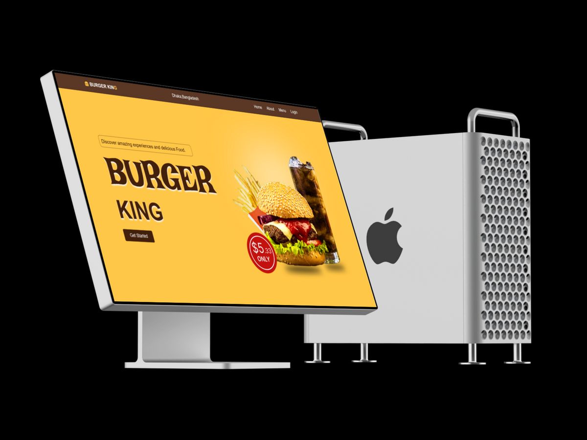 Burger Website Design | Complete Responsive Website | Animated Website — DM 007 - Buymeacoffee