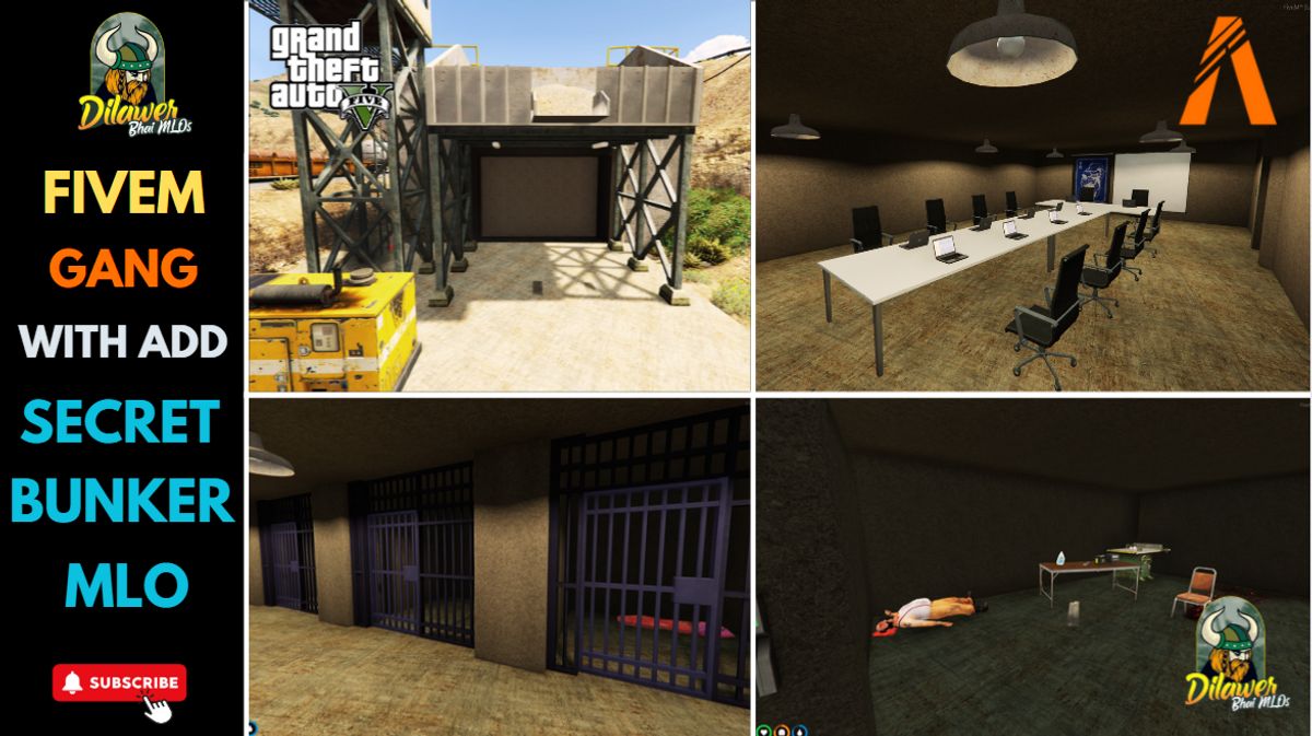 Fivem gang Secret bunker mlo Gang hideout mlo Fivem gang villa gta 5 ...