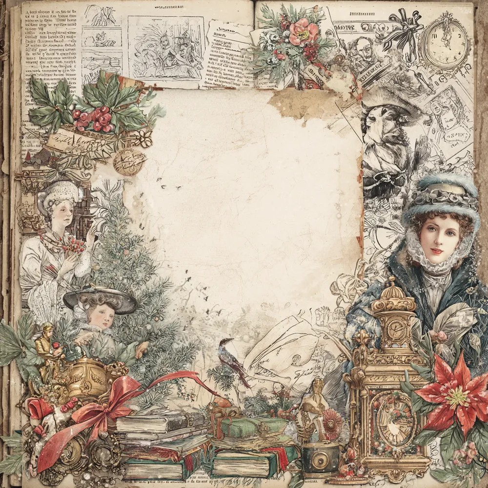 Vintage Christmas Scrap Papers — AI-Creations - Buymeacoffee