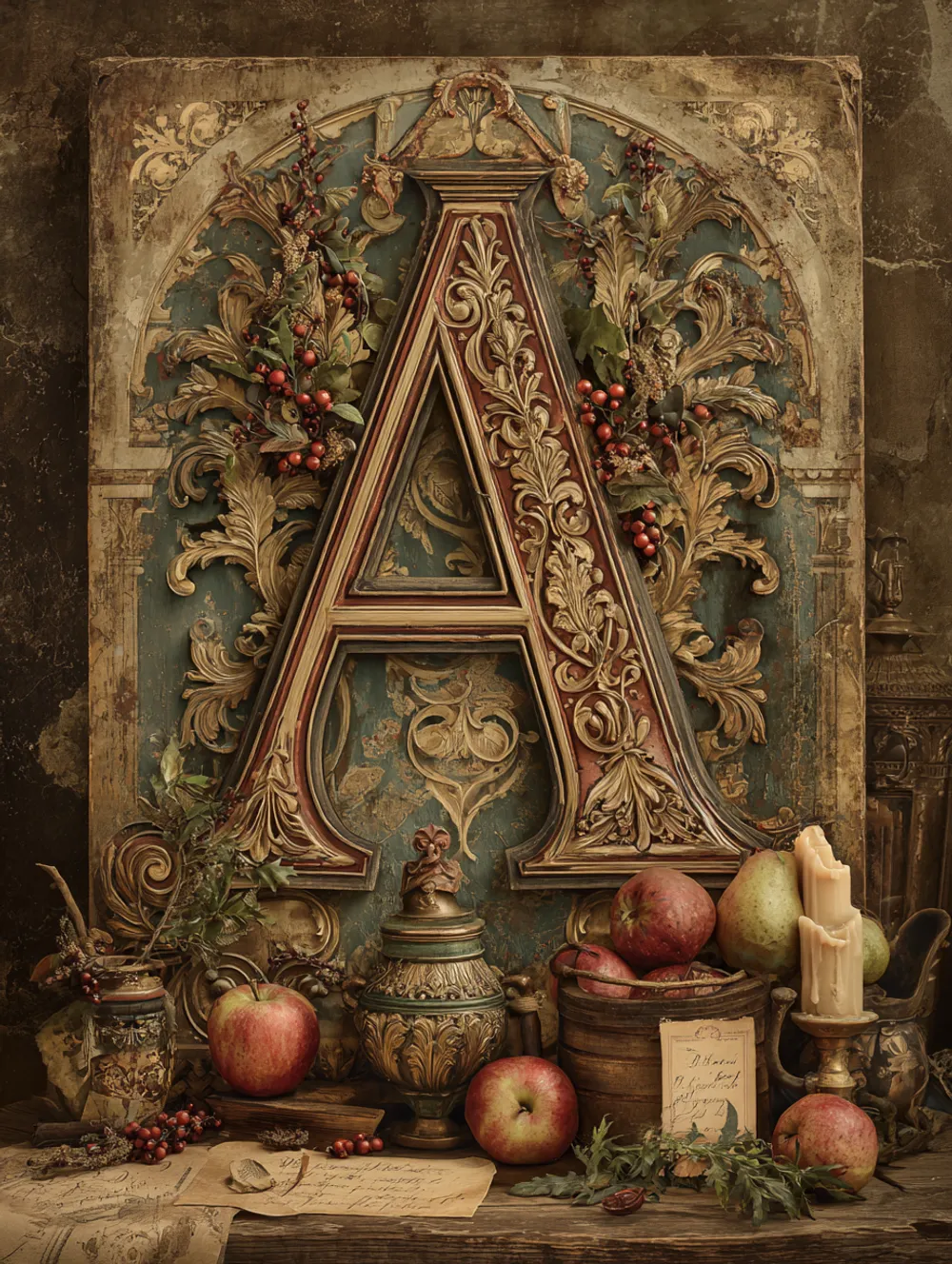 Old World Style Initials A-I — AI-Creations - Buymeacoffee