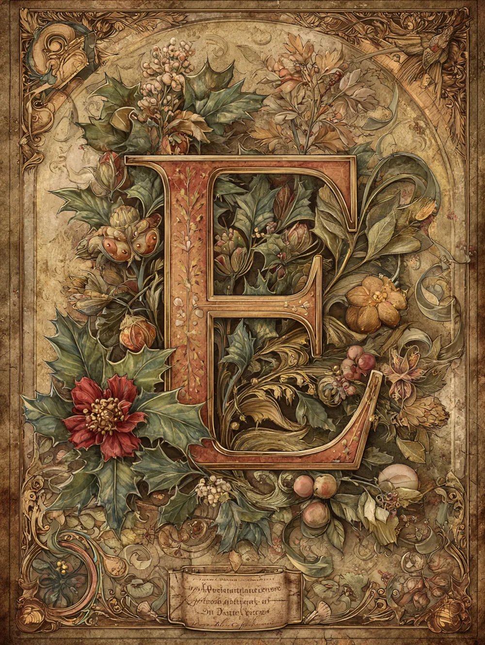Old World Style Initials A-I — AI-Creations - Buymeacoffee