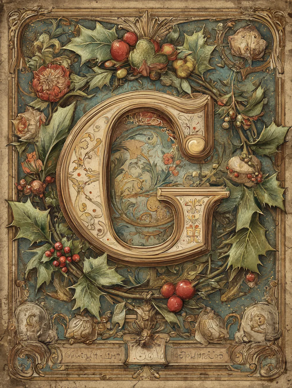 Old World Style Initials A-I — AI-Creations - Buymeacoffee