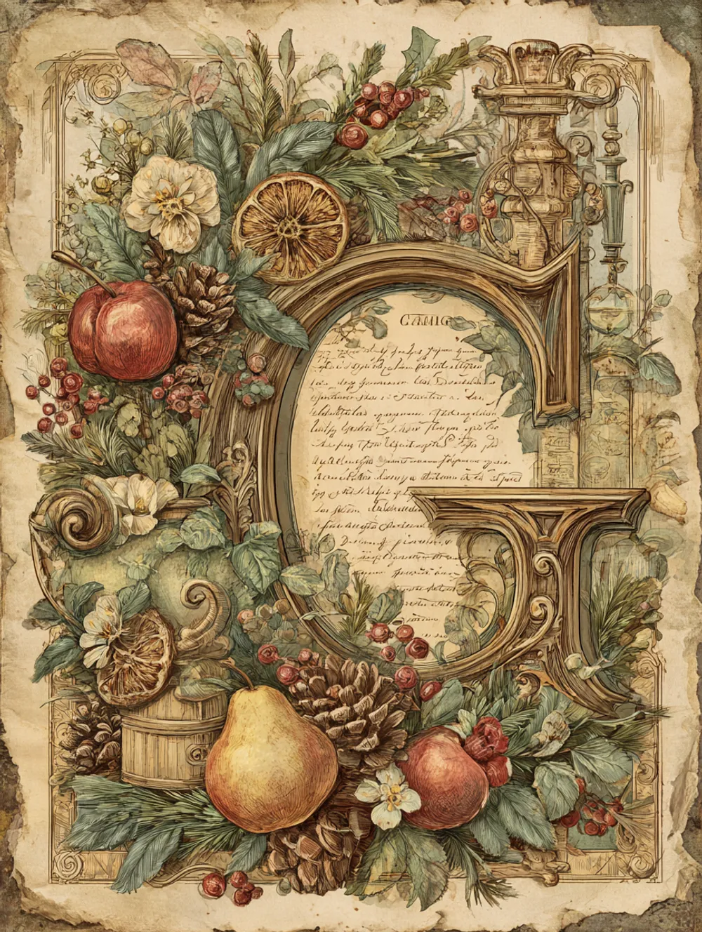 Old World Style Initials A-I — AI-Creations - Buymeacoffee
