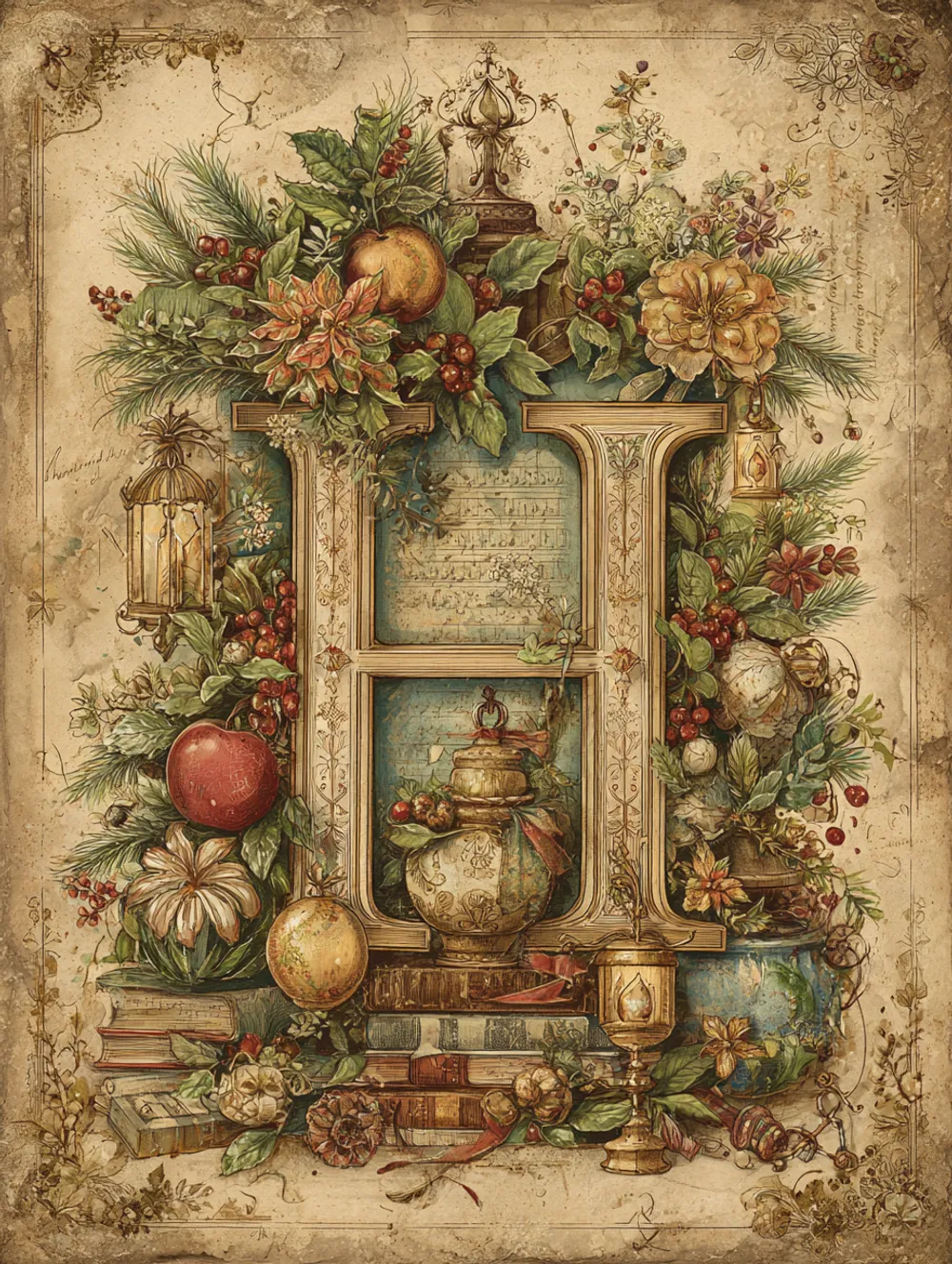 Old World Style Initials A-I — AI-Creations - Buymeacoffee