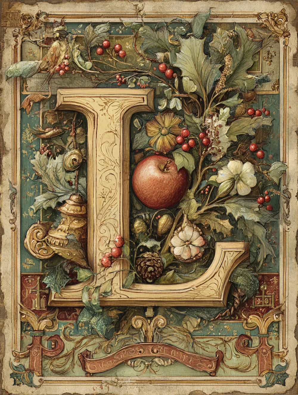 Old World Style Initials J-Q — AI-Creations - Buymeacoffee
