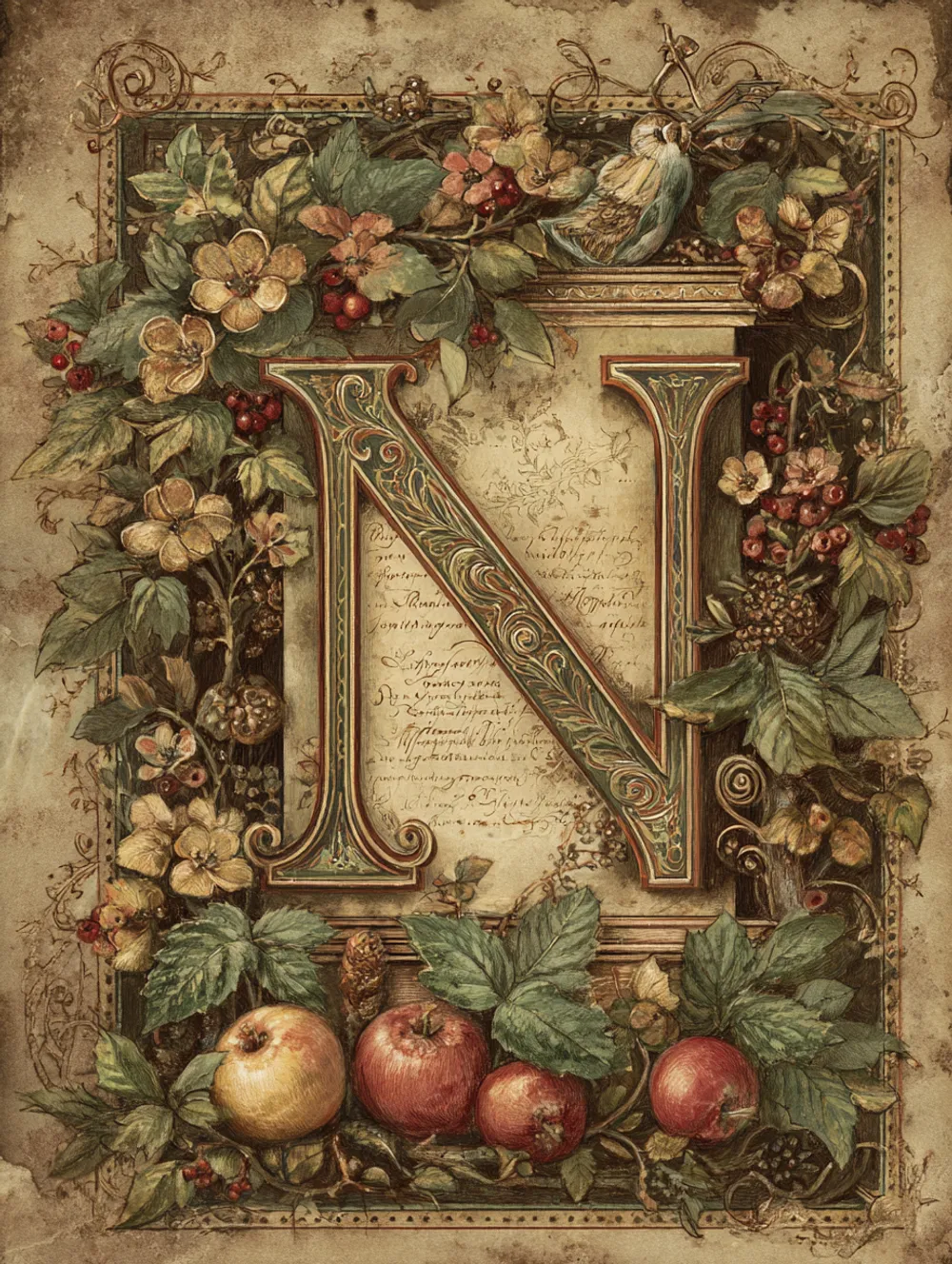Old World Style Initials J-Q — AI-Creations - Buymeacoffee