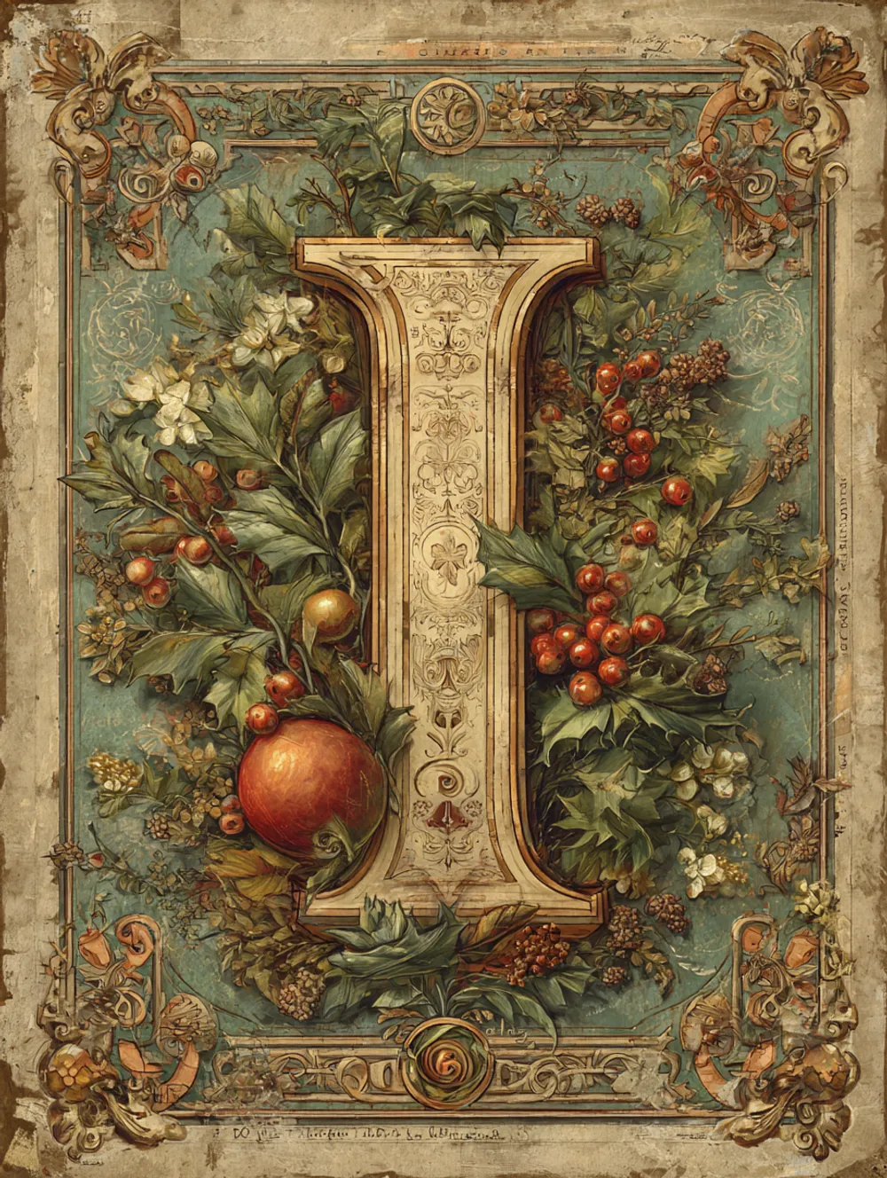Old World Style Initials A-I — AI-Creations - Buymeacoffee