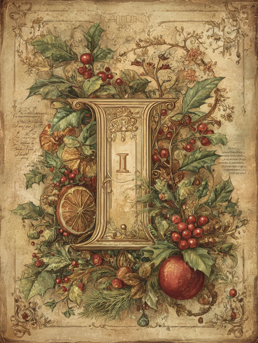 Old World Style Initials A-I — AI-Creations - Buymeacoffee
