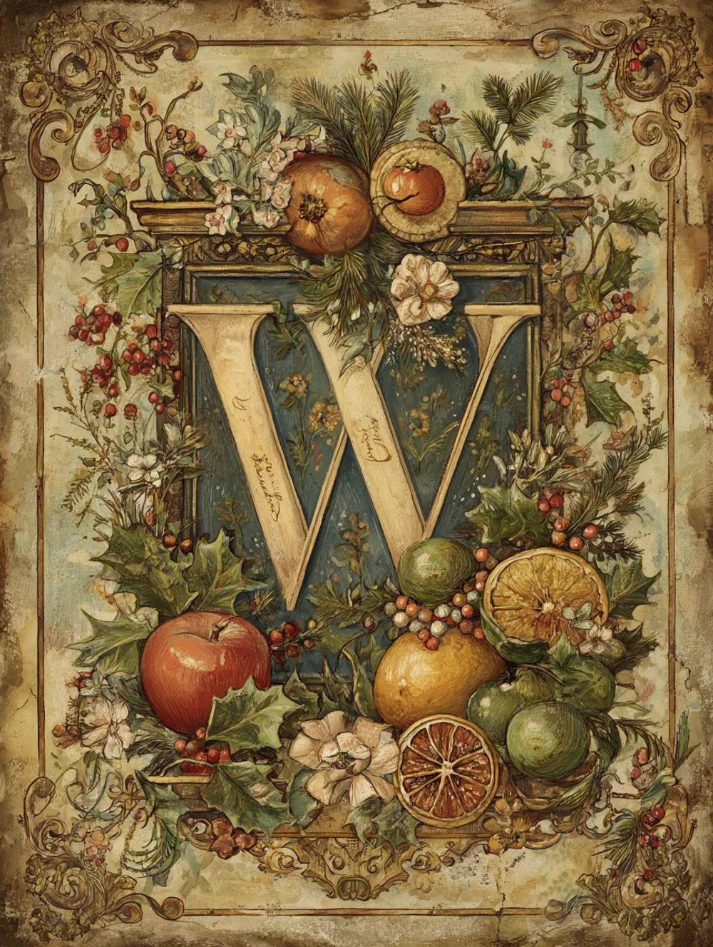 Old World Style Initials R-Z — AI-Creations - Buymeacoffee