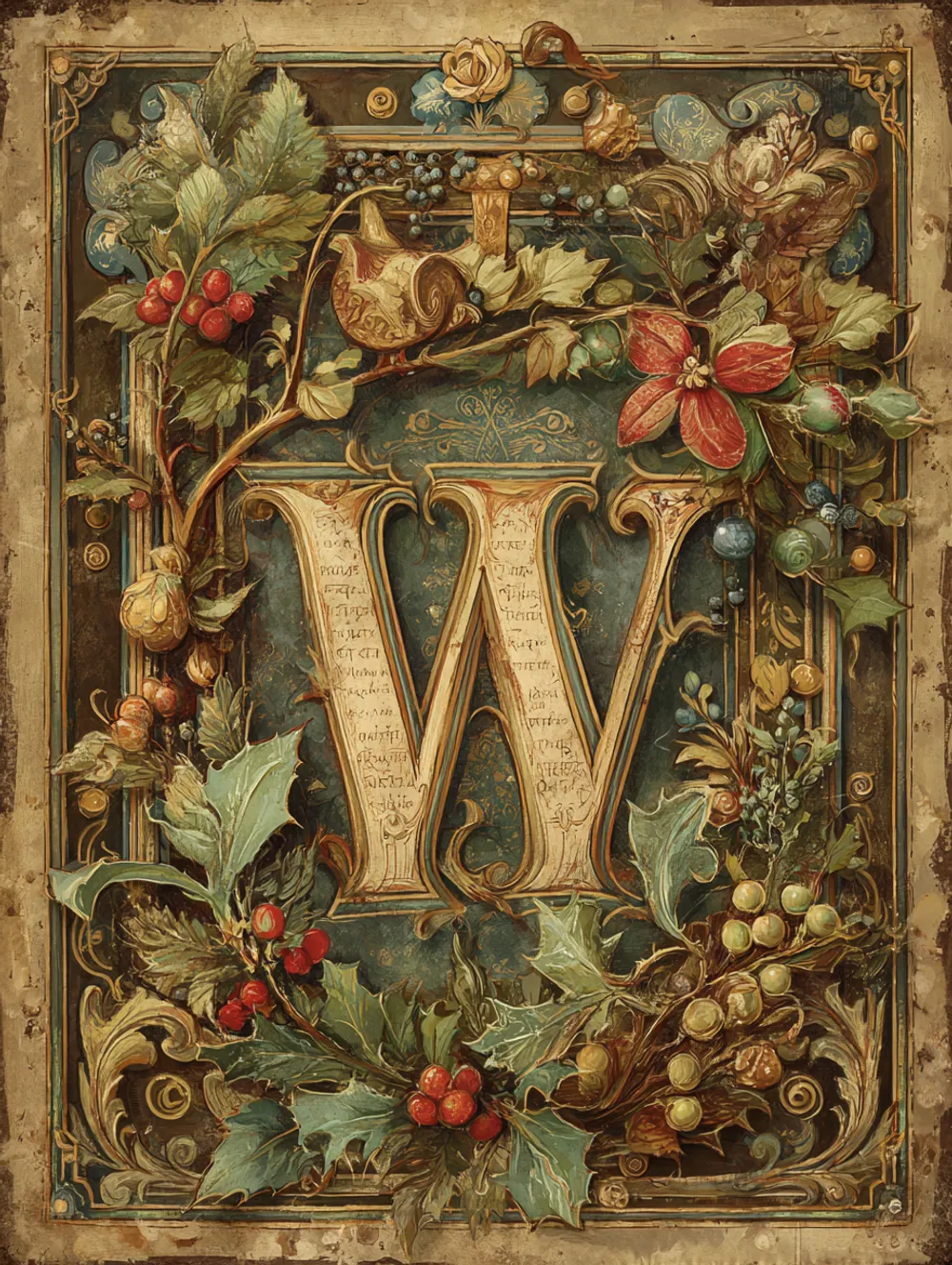 Old World Style Initials R-Z — AI-Creations - Buymeacoffee