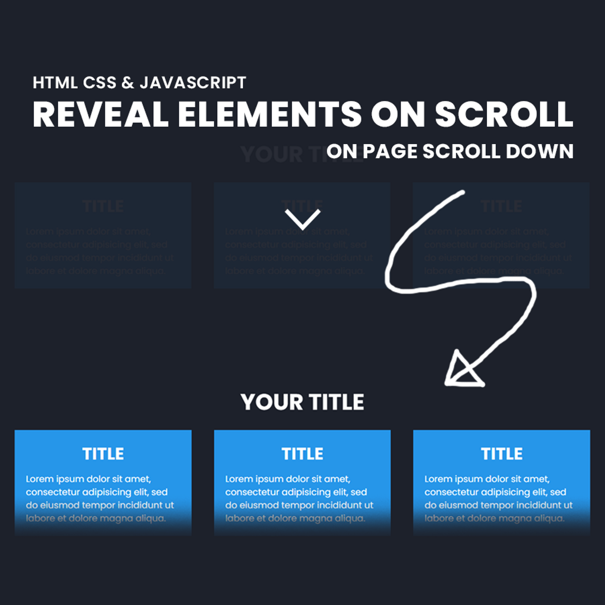 Reveal Website Elements On Scroll On Page Scroll Down Html Css Js Buymeacoffee