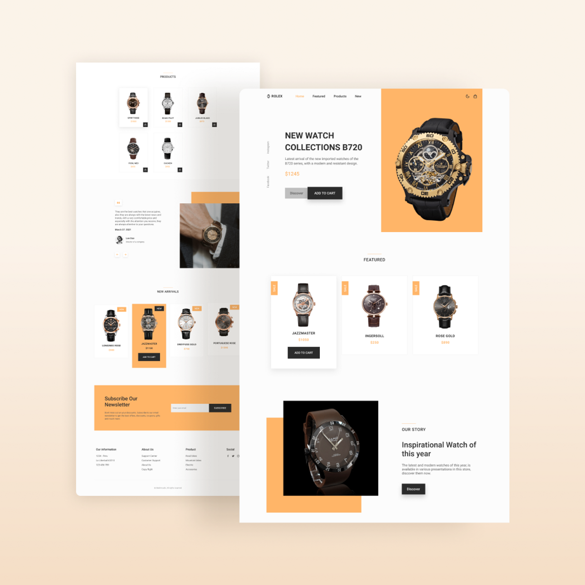 Responsive Watches E-commerce Website ⌚ - Buymeacoffee