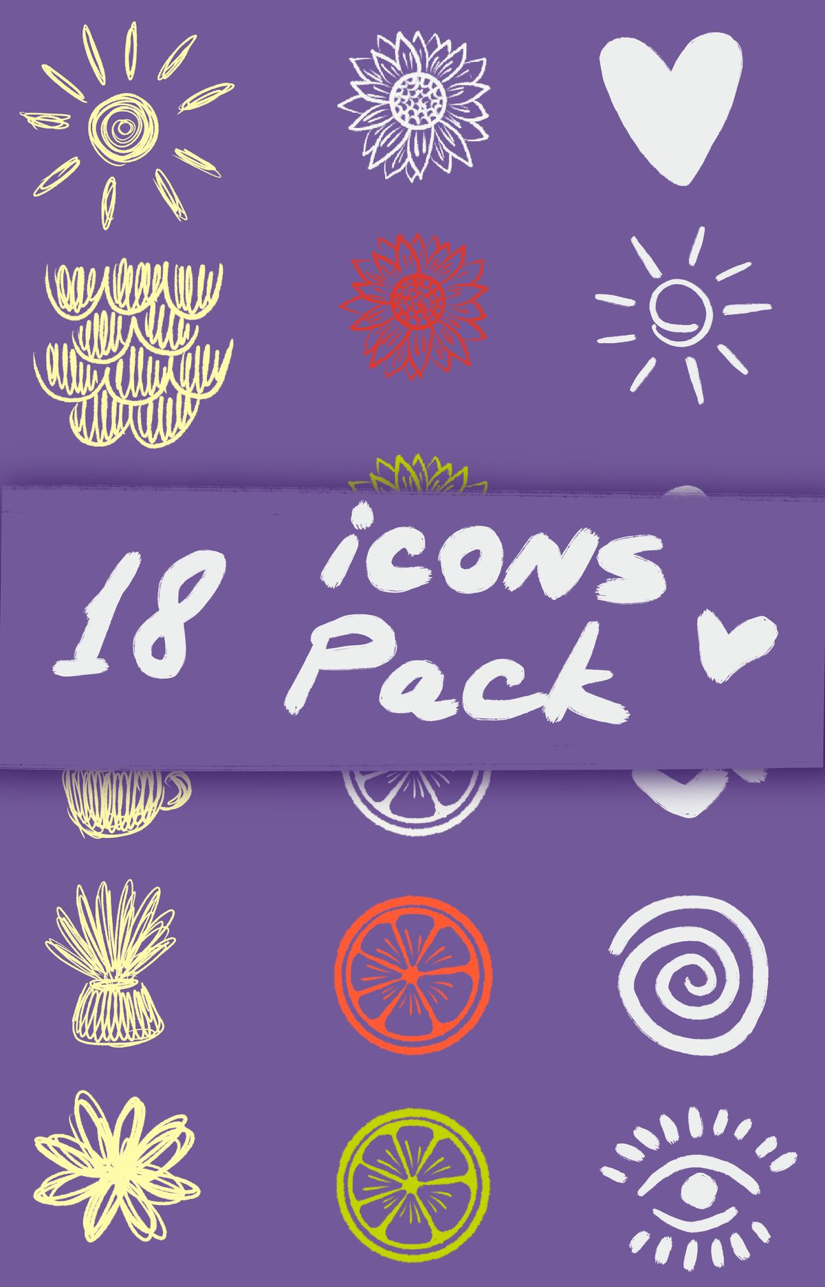 Free 18 icons pack - Buymeacoffee