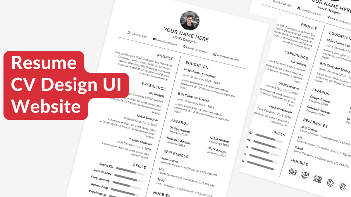 Responsive Resume CV Website (Full Source Code & Assets) - Buymeacoffee