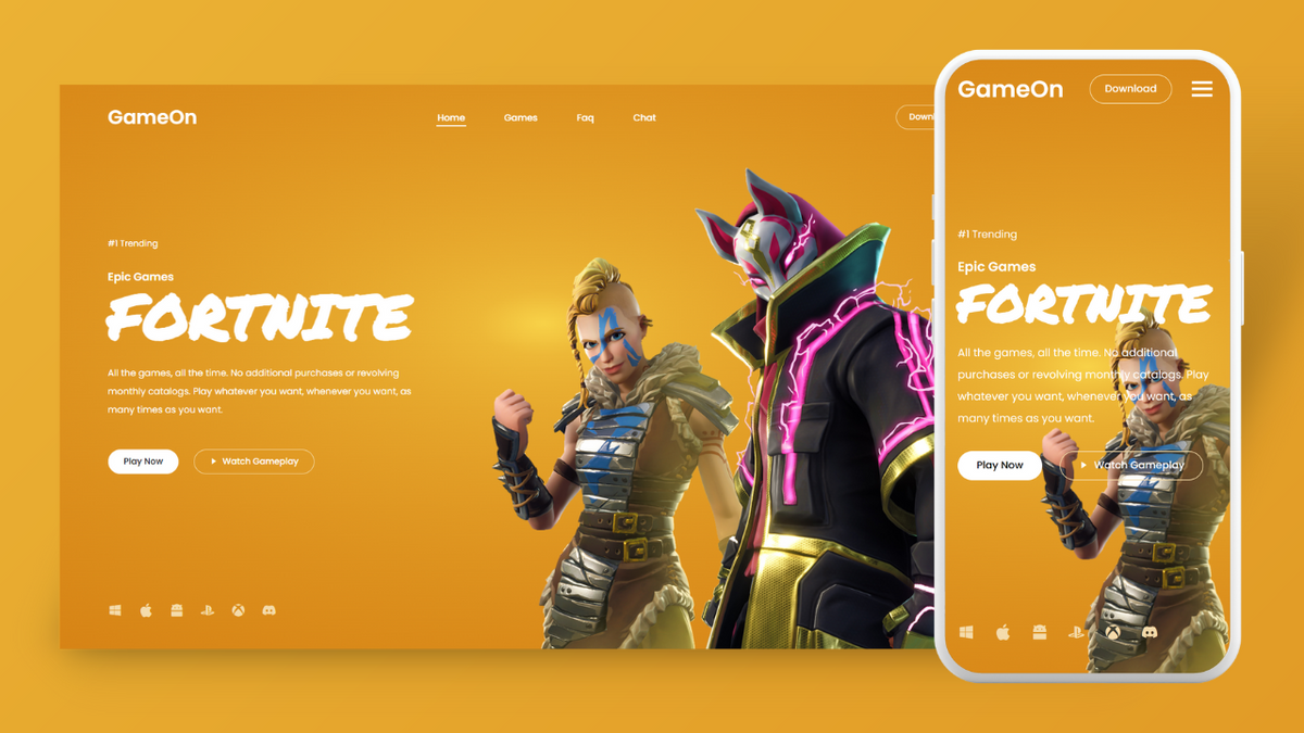 Responsive Website Using HTML And CSS | Responsive Gaming Website - Buymeacoffee