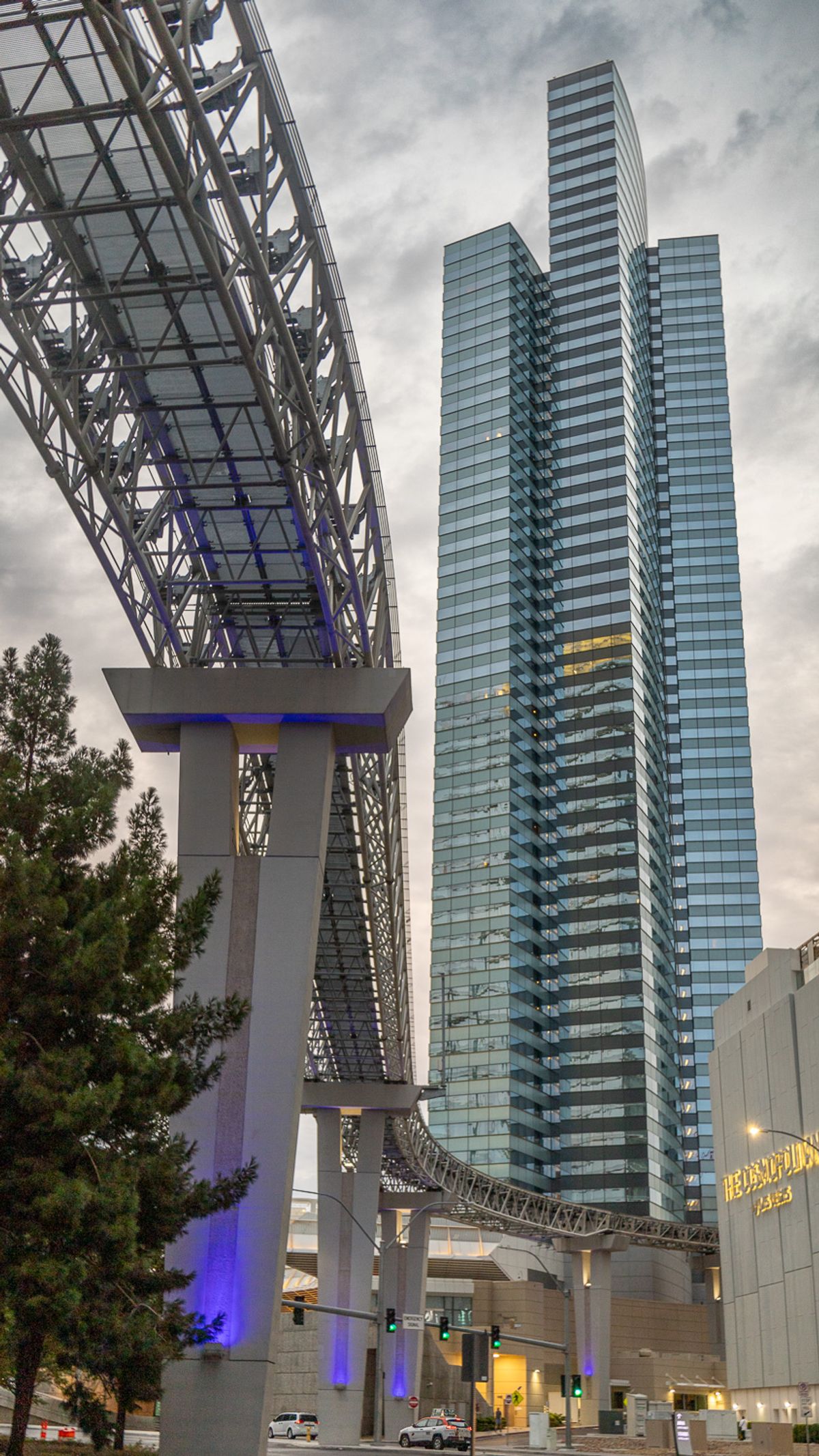 Vdara Hotel and Aria Tram in Las Vegas, Nevada - Buymeacoffee