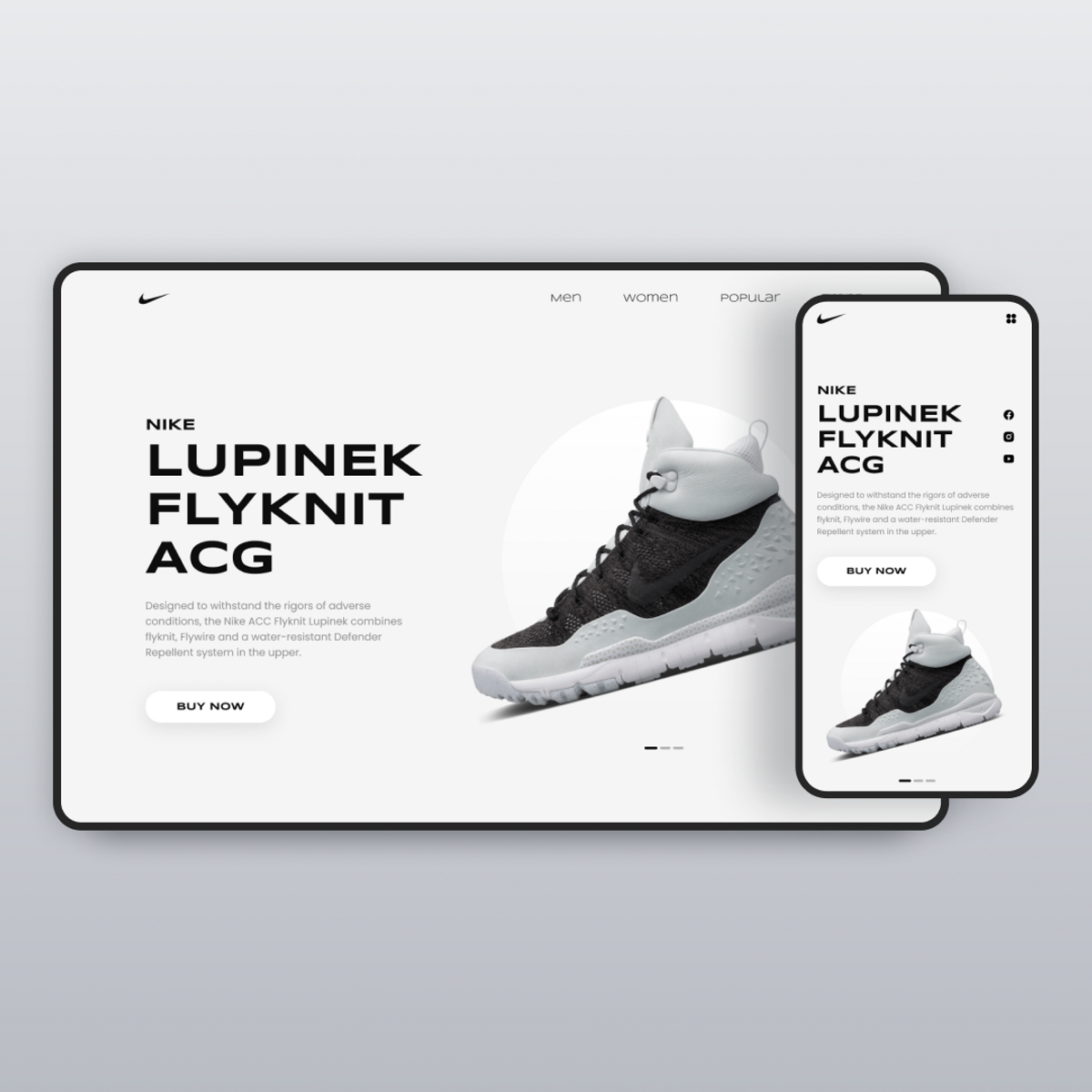 Responsive Shoe Website - Buymeacoffee