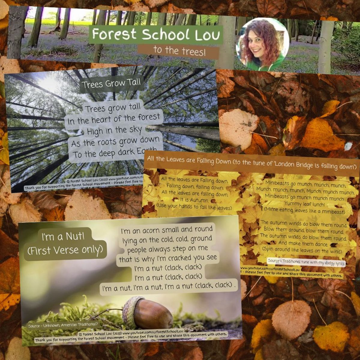 Autumn Songs for Forest School - Lyrics Sheets - Buymeacoffee
