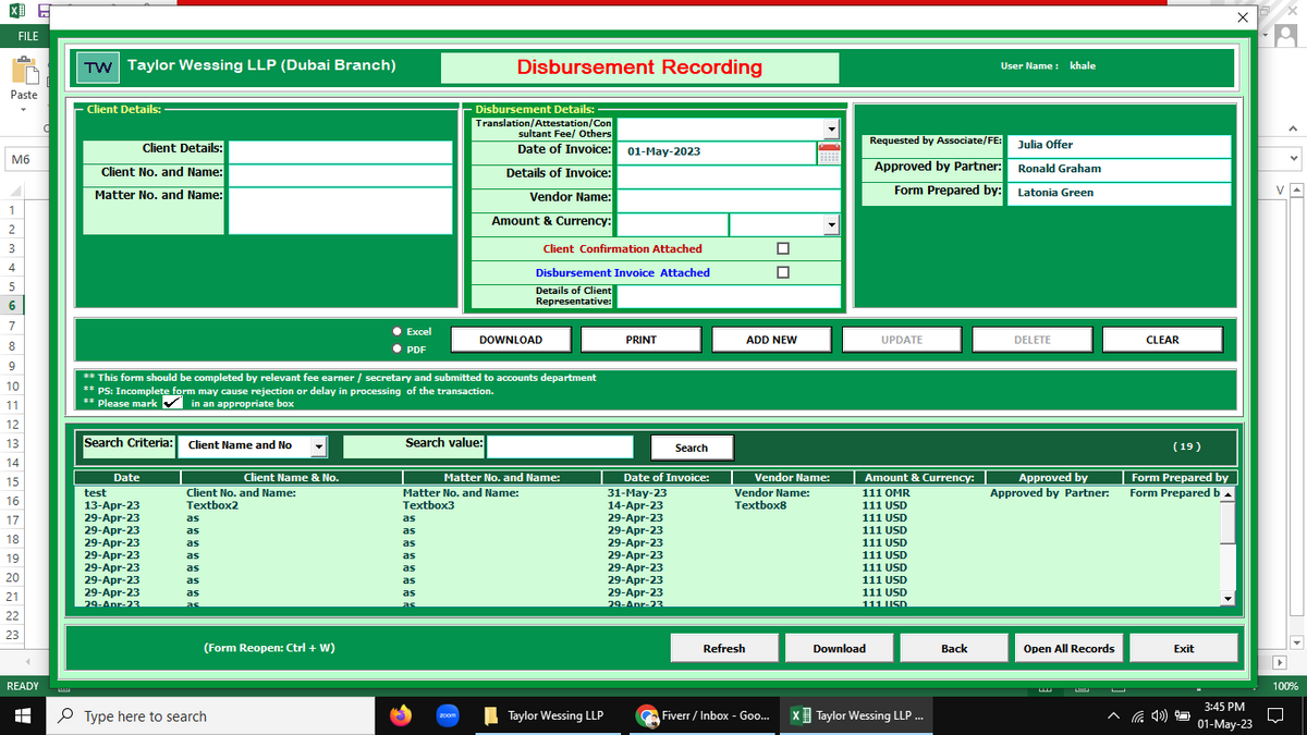 Dynamic Automated Data Entry User Form In Excel Vba Buymeacoffee 5744