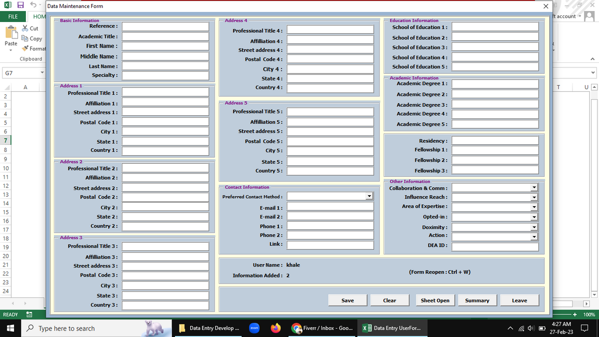 Dynamic Automated Data Entry User Form In Excel Vba Buymeacoffee 4547