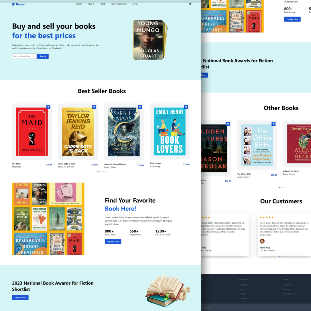 MERN Book Store App with Inventory Management - Buymeacoffee