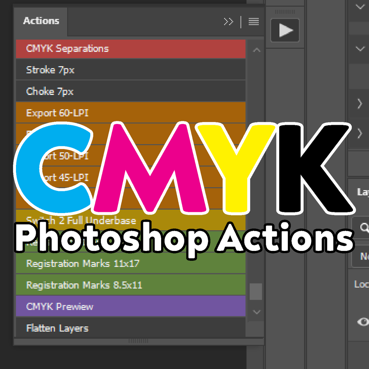 CMYK Photoshop Actions - Buymeacoffee