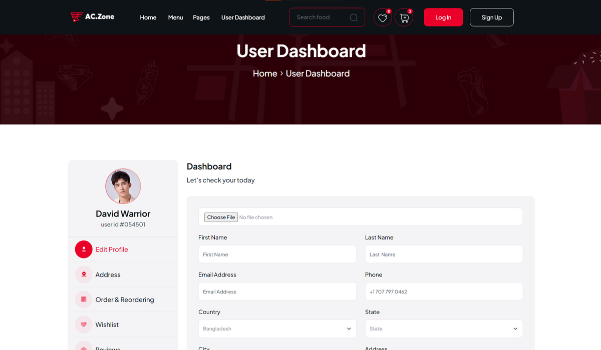 Food Restaurant Website Templates - Buymeacoffee