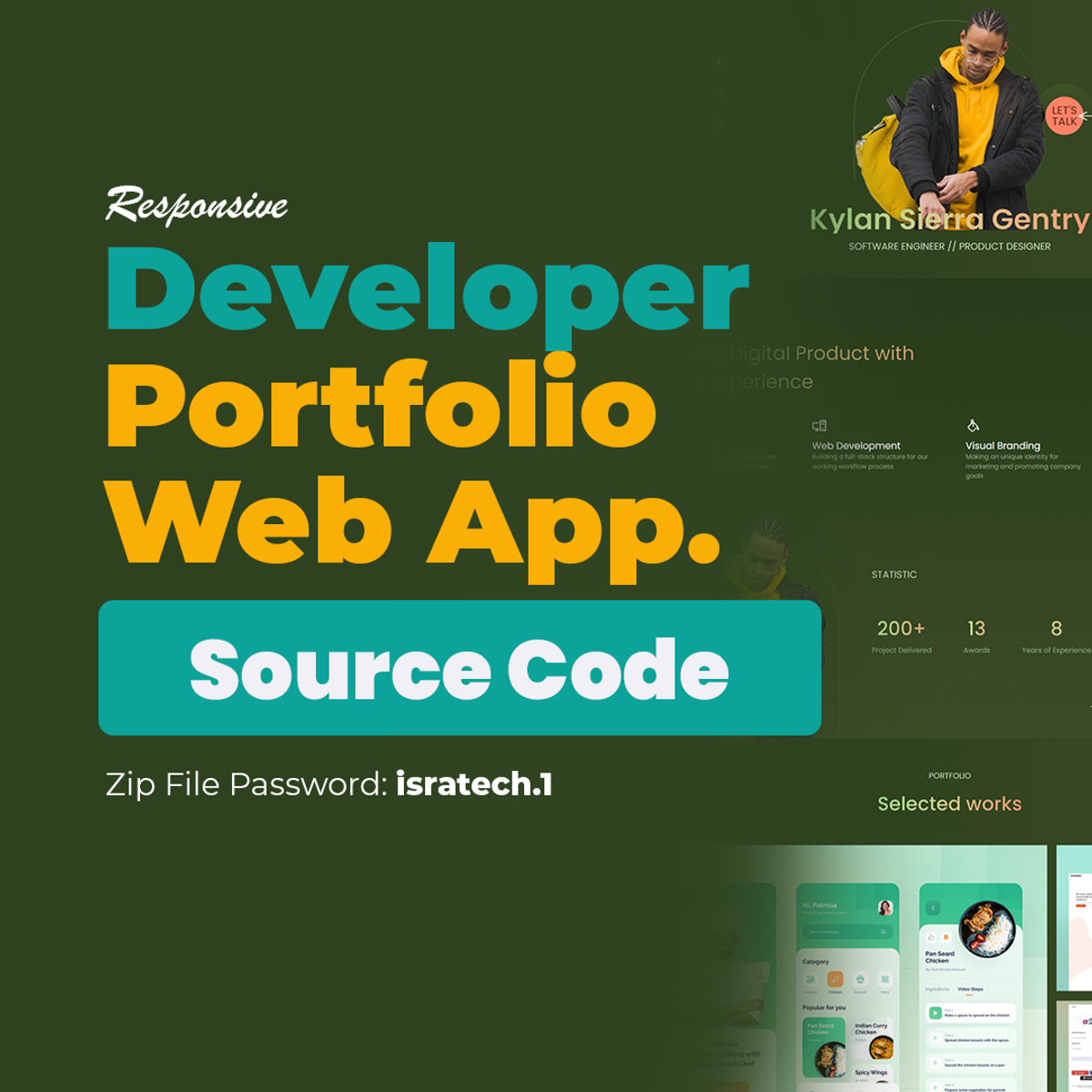 Responsive Developer Portfolio Web App | Source Code - Buymeacoffee