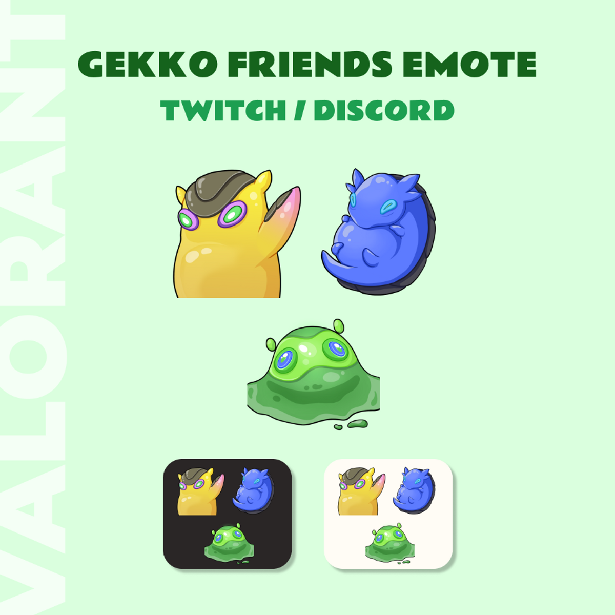 Gekko friends emotes - Buymeacoffee