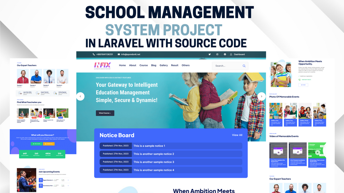 School Management System in Laravel - Buymeacoffee