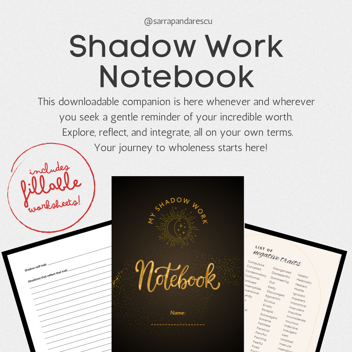 Shadow Work Notebook - Buymeacoffee