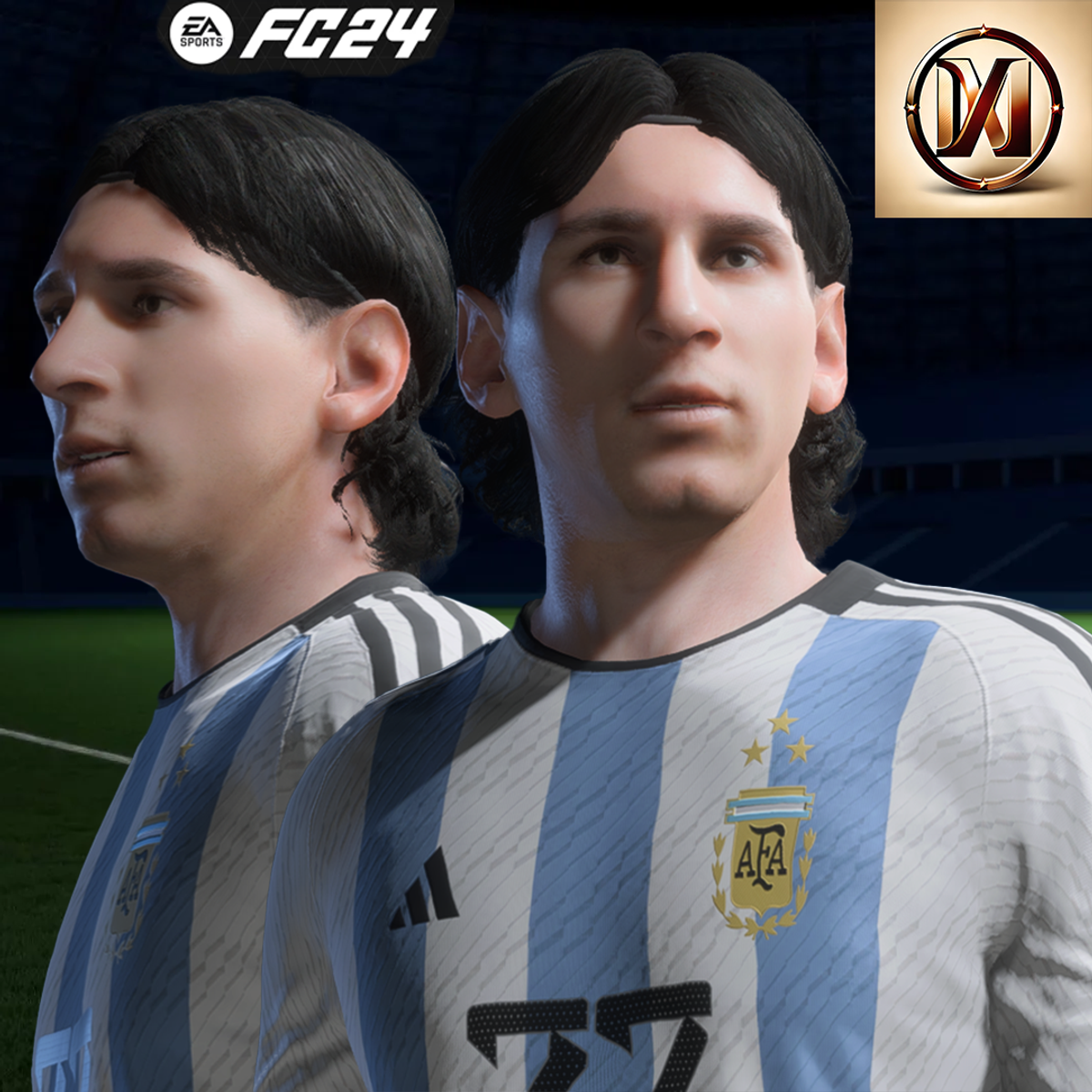 [SILVER] Lionel Messi (WC 2006) V3 Face Mod [FC 24] - Buymeacoffee