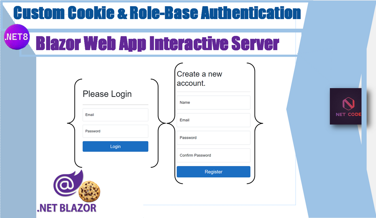 Custom Cookie & Role-Based Authentication and Authorization in .NET 8 Blazor Web App Interactive ...
