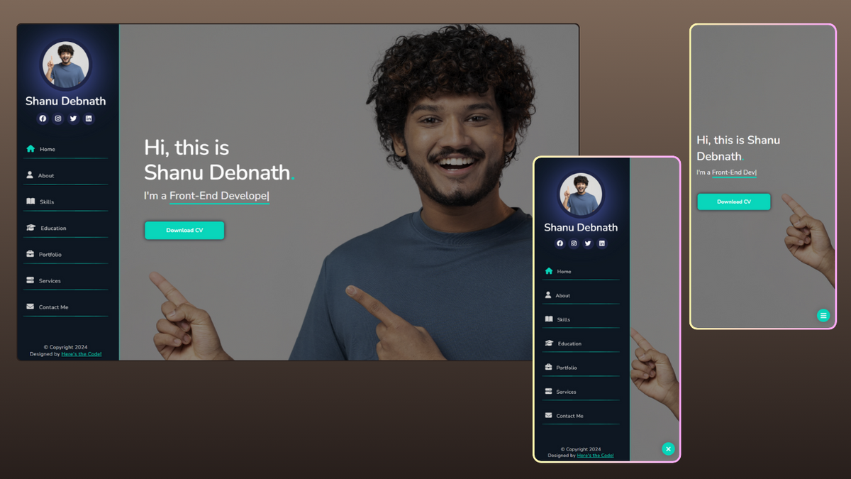 How To Make Responsive Portfolio Website Using Html Css And Javascript Buymeacoffee