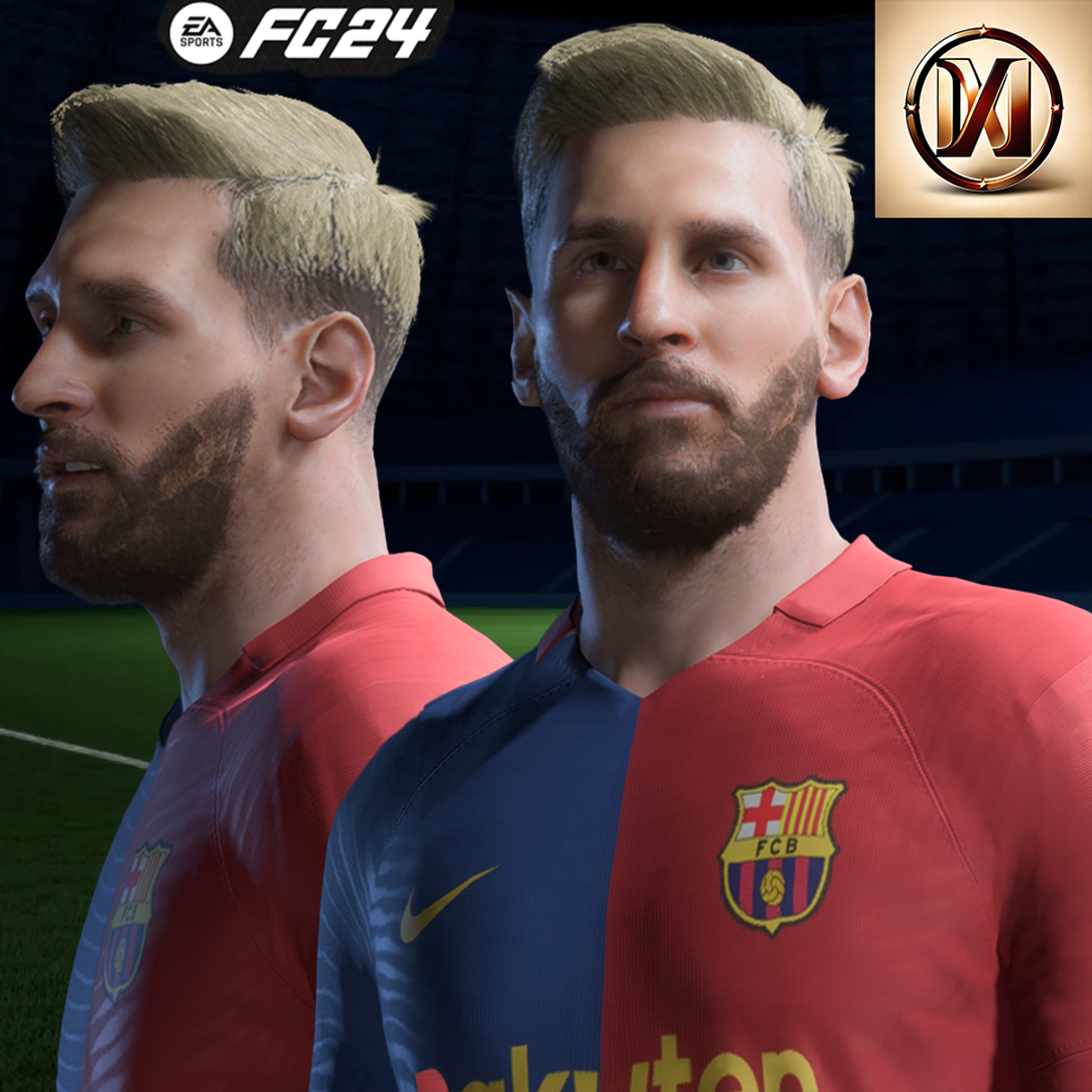 [SILVER] Lionel Messi (2017) - Platinum Hair V2 Face Mod [FC 24 ...