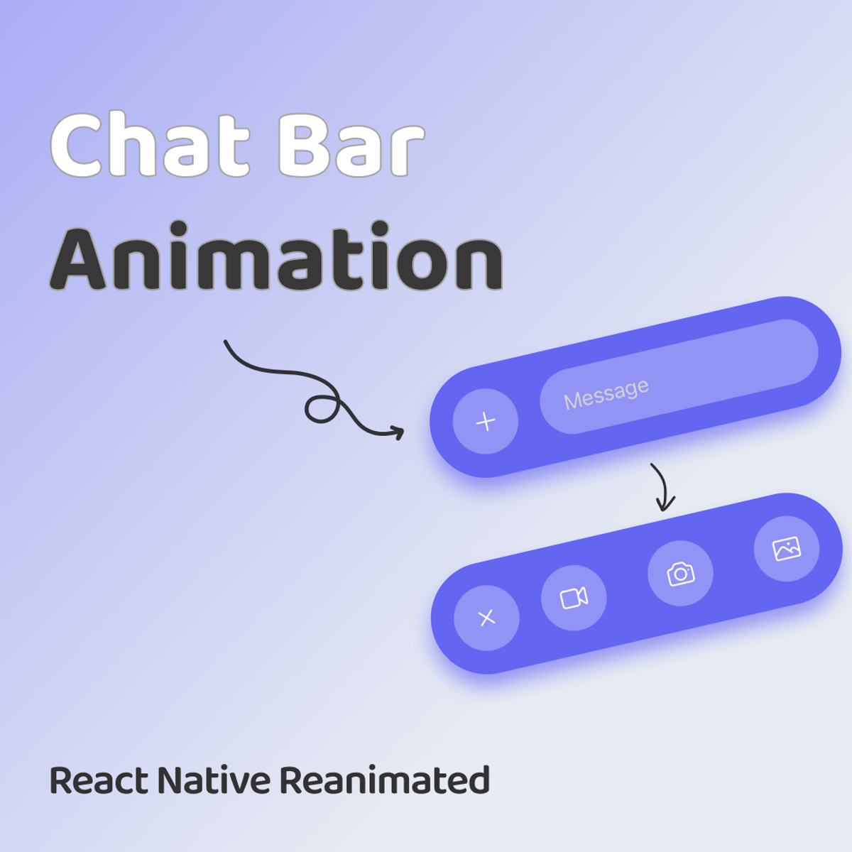 Chat Bar Animation with Reanimated : Source Code - Buymeacoffee