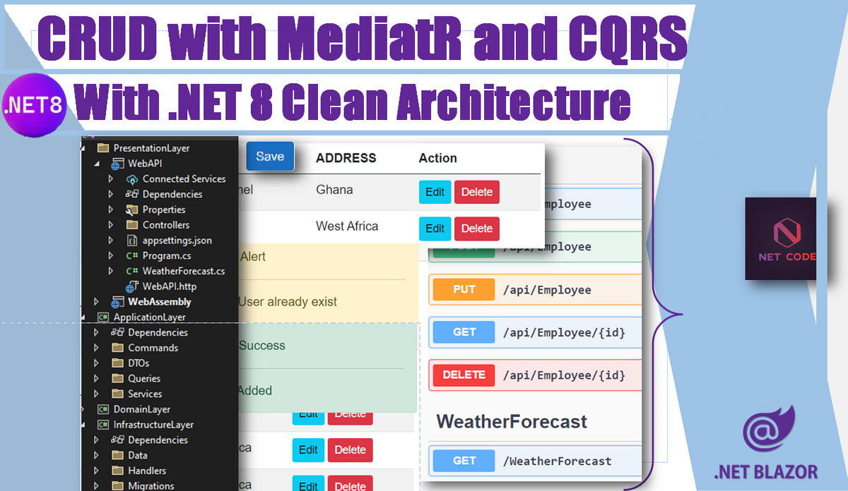 Mastering Clean Architecture: Implementing MediatR & CQRS for CRUD Operations in .NET 8 Wasm ...